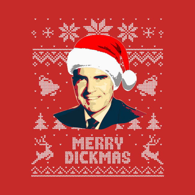 Richard Nixon Merry Dickmas - Nixon - Hoodie | TeePublic