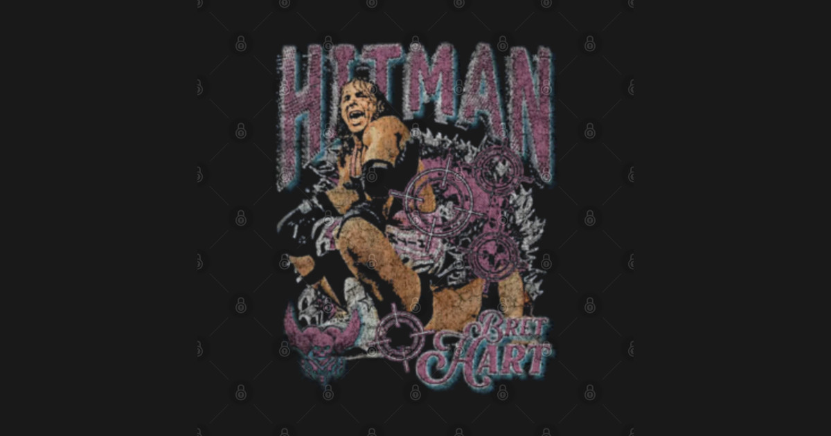 Bret Hart The Hitman - Bret Hart - T-Shirt | TeePublic