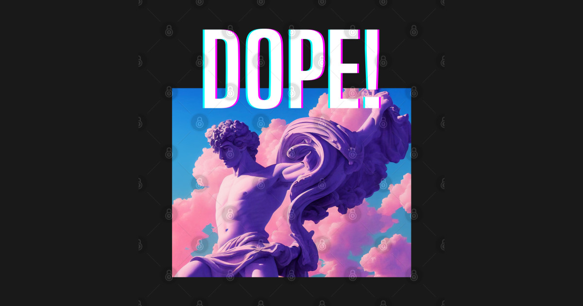 Dope! Angel Synthwave - Synthwave Retrowave - T-Shirt | TeePublic