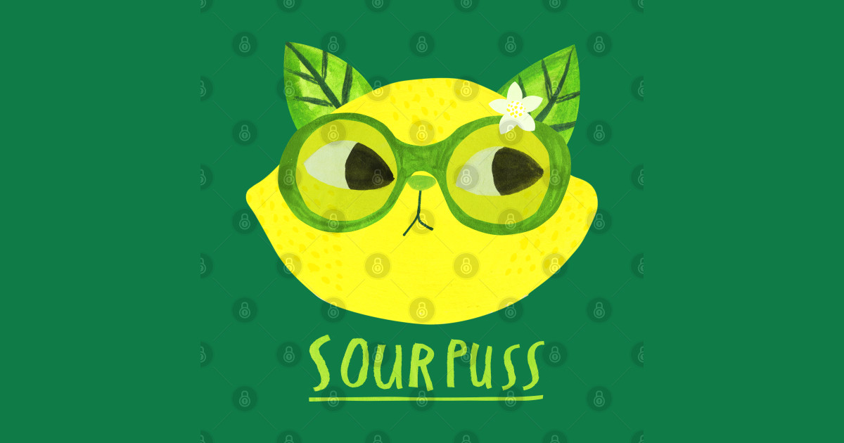 Sourpuss - Cat - T-Shirt | TeePublic