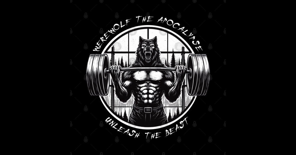 Werewolf the Apocalypse - Workout - Gym - Sticker | TeePublic