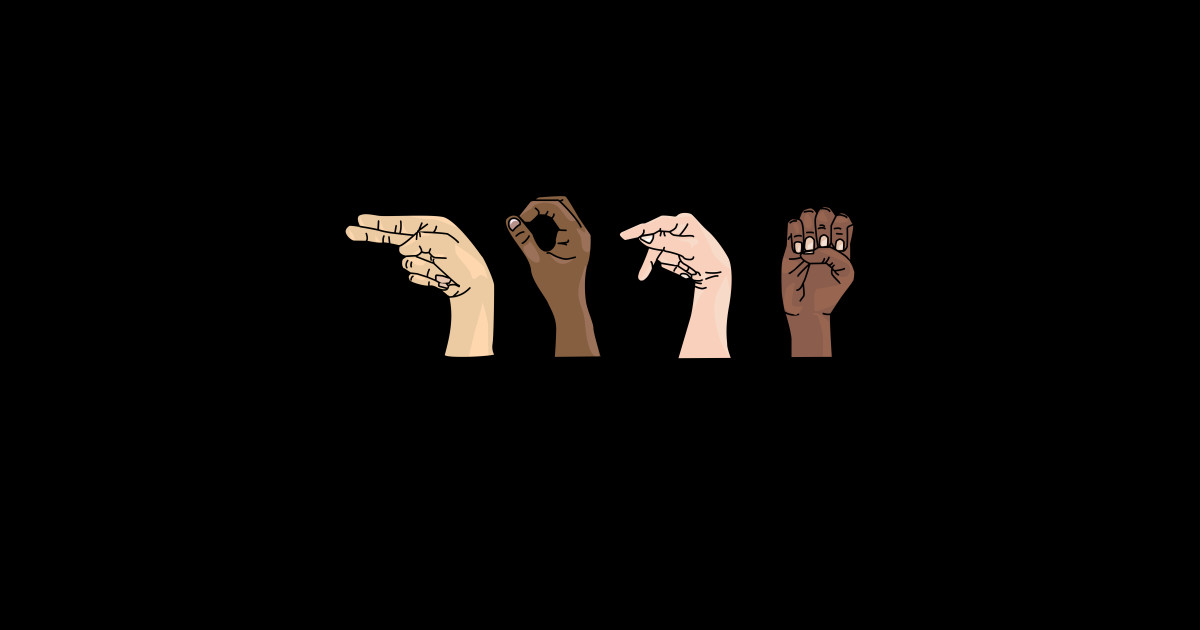 Hope in Sign Language - Hope In Sign Language - Sticker | TeePublic