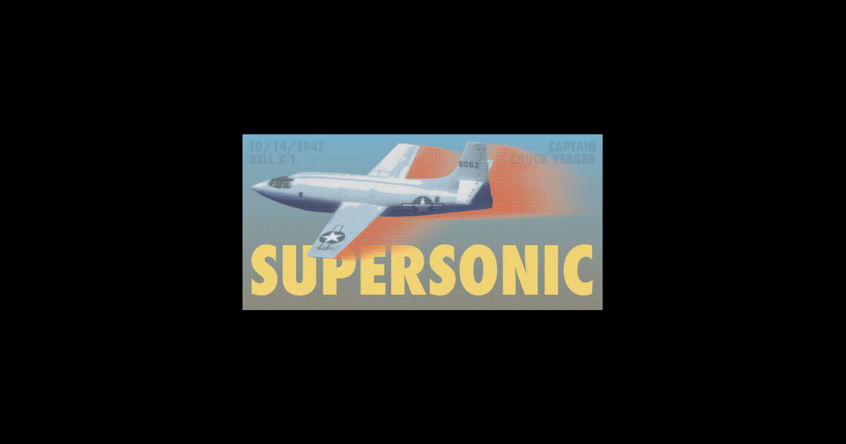 Supersonic - Aviation Enthusiast - Sticker | TeePublic