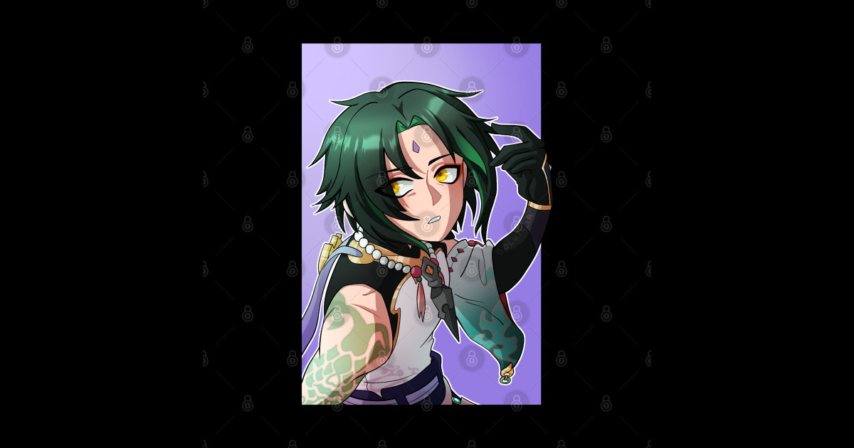 Xiao Genshin Impact FANART - Genshin Impact - Sticker | TeePublic