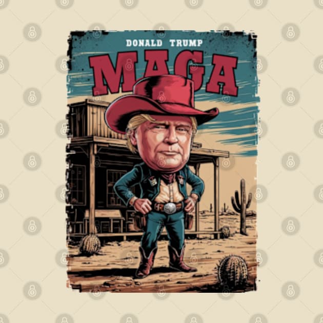Trump MAGA Wild West - Trump - T-Shirt | TeePublic