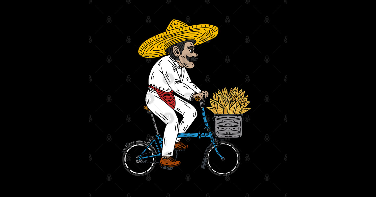 Mexican Tamales Folding Bike - Brompton - Sticker | TeePublic