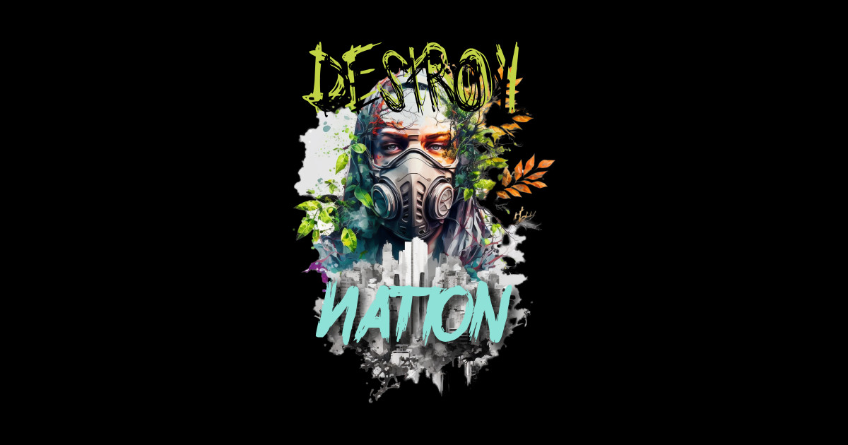 Street Art: Destroy Nation Graffiti Tagging - Graffiti - Sticker ...