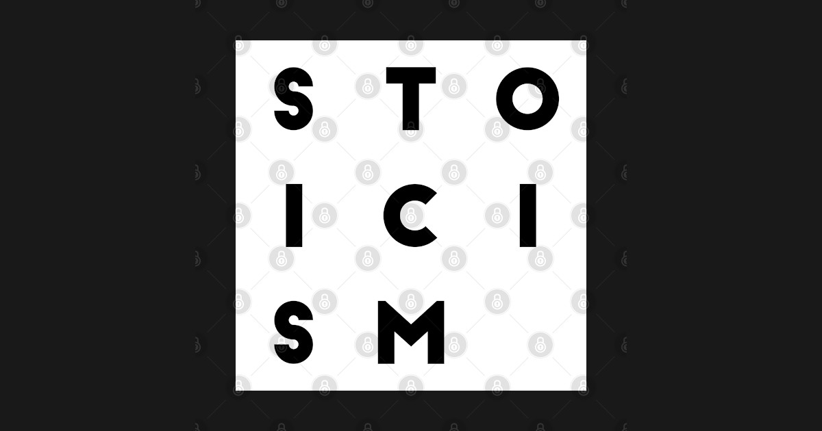 Stoicism | Black and white square and letters - Stoicism - T-Shirt ...