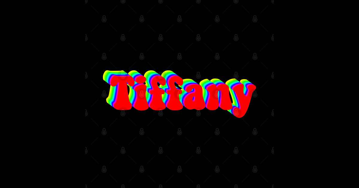 Tiffany typography - Tiffany - Sticker | TeePublic