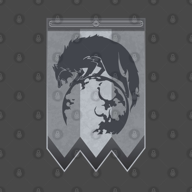 Fire Emblem 3 Houses: Ashen Wolves Banner (Grey) - Fire Emblem Three ...