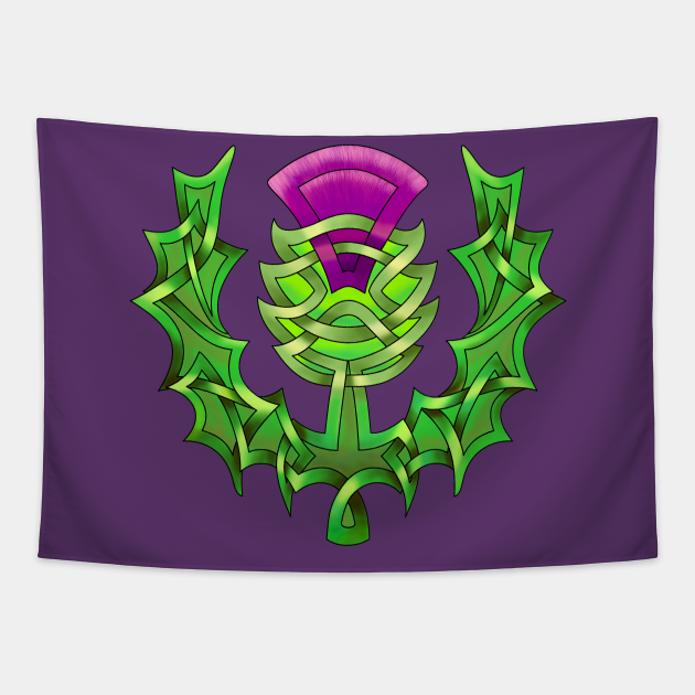 Heraldic Thistle - Thistle - Tapestry | TeePublic