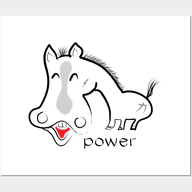 Horse Power - Horse - Posters and Art Prints | TeePublic
