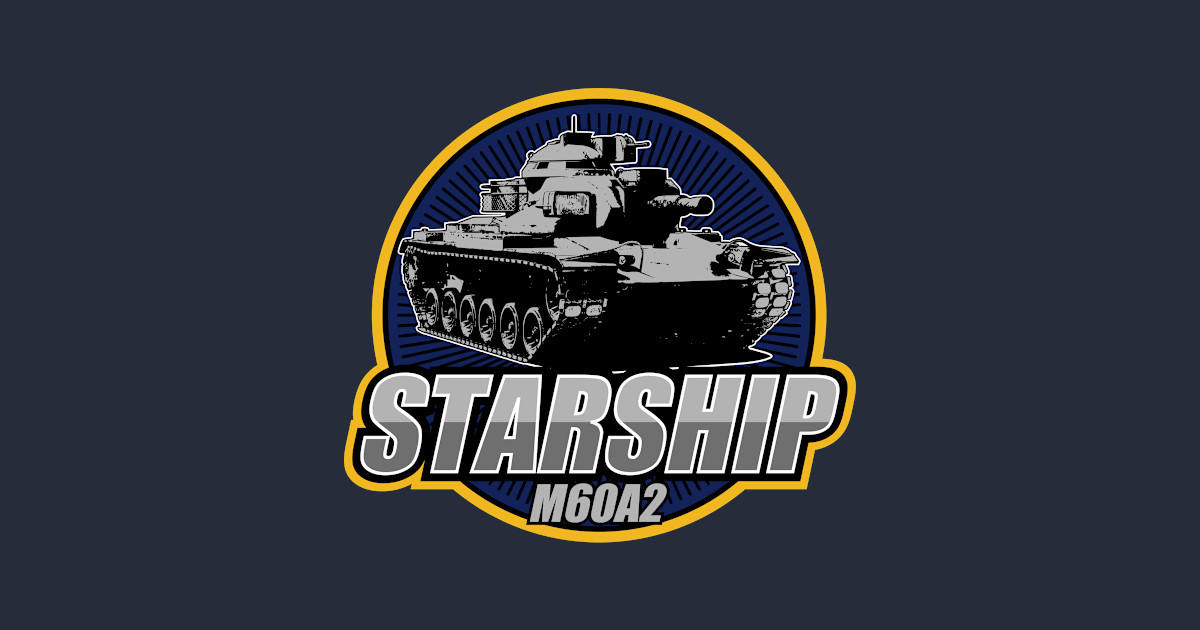 M60A2 Starship (small logo) - M60 Patton Tank - T-Shirt | TeePublic