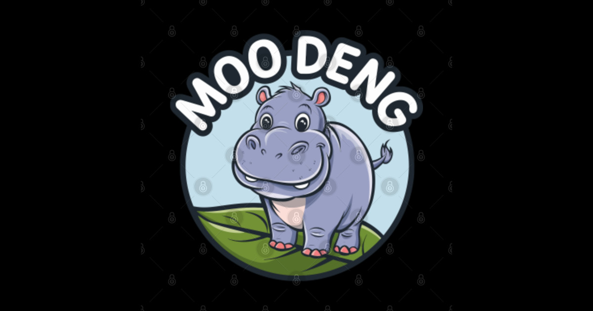 Moo deng - Moo Deng - Sticker | TeePublic