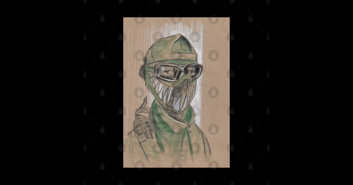 Airsoft mask - Airsoft - Sticker | TeePublic