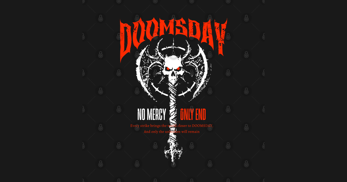 Doomsday Skull Axe – Dark Metal Apocalypse - Doomsday - T-Shirt | TeePublic