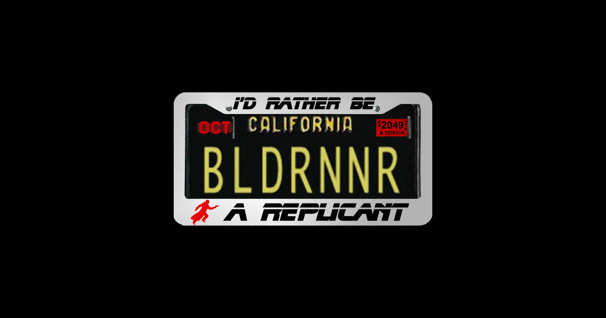 Blade Runner 2049 Replicant License Plate - Blade Runner - T-Shirt ...