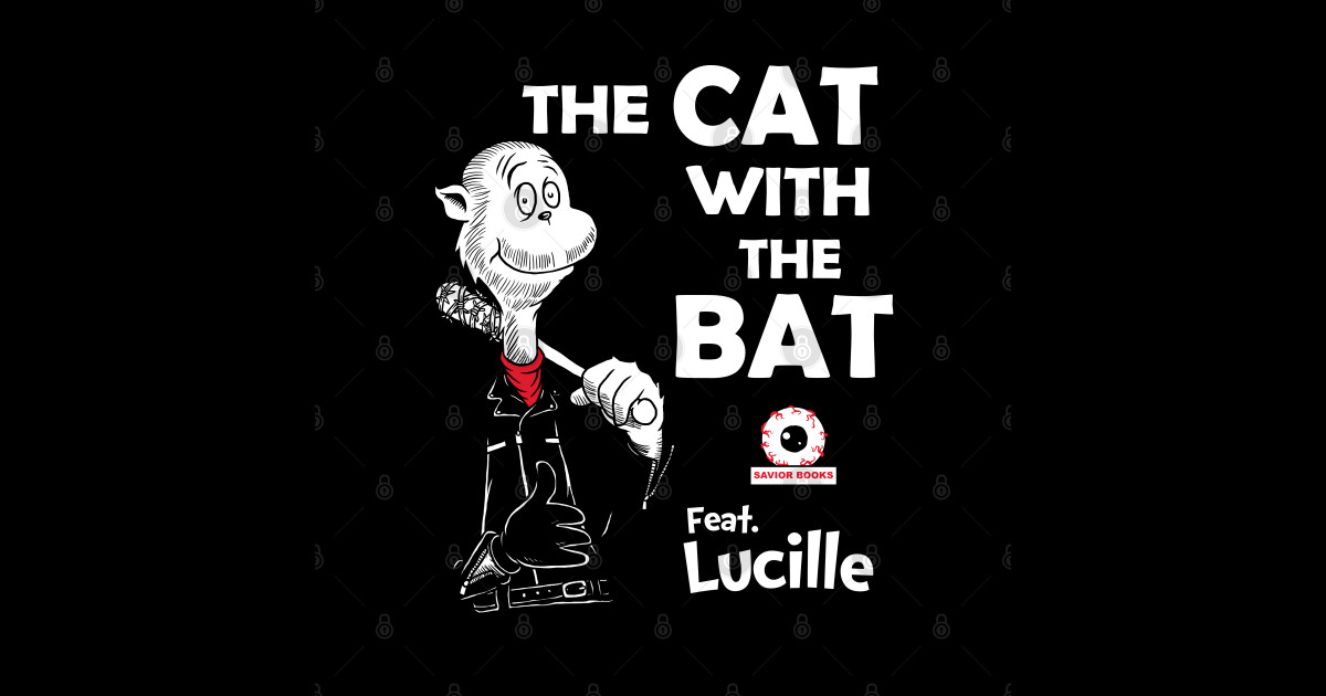 The Cat With The Bat - Negan - Sticker | TeePublic