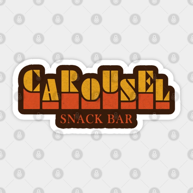Carousel Snack Bar - 70s Mall Food Court - Carousel Snack Bar - Sticker ...