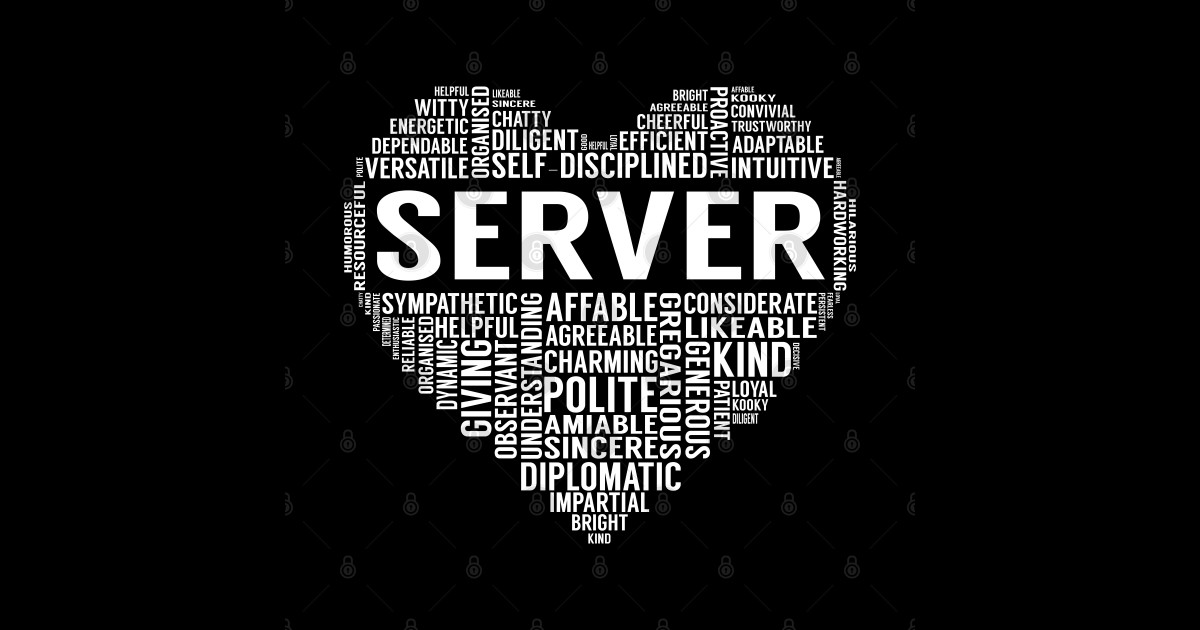 Server Heart - Server - Sticker | TeePublic