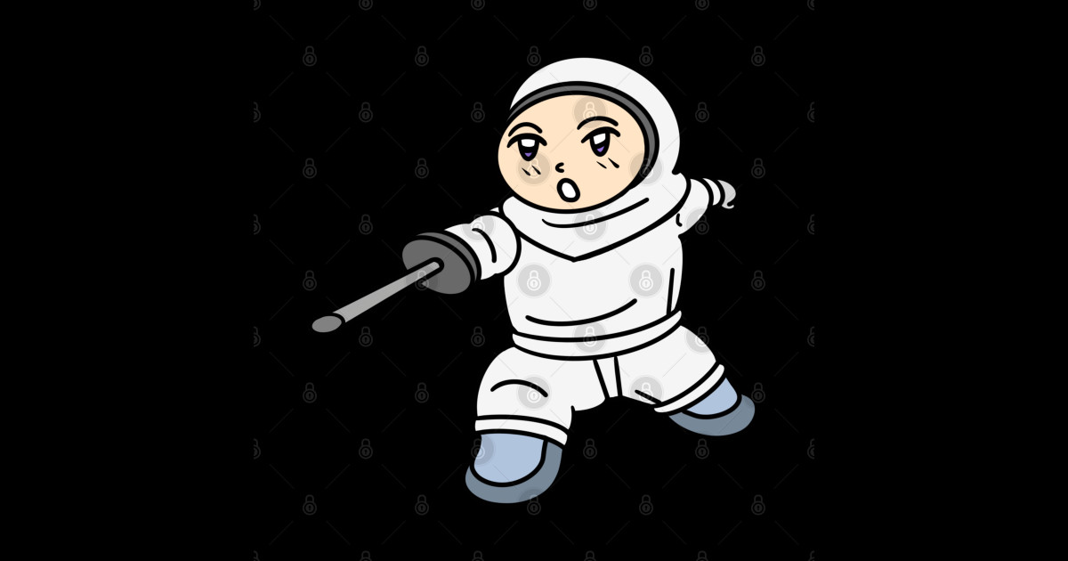 Cartoon kid fencing - Fencer - Sticker | TeePublic