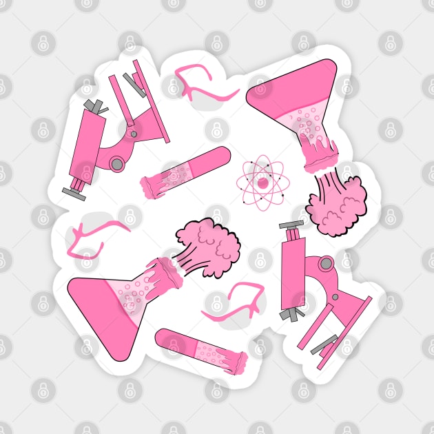 Medical Science Research Pink - Science - Magnet | TeePublic