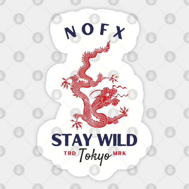 nofx red dragon - Nofx - Sticker | TeePublic