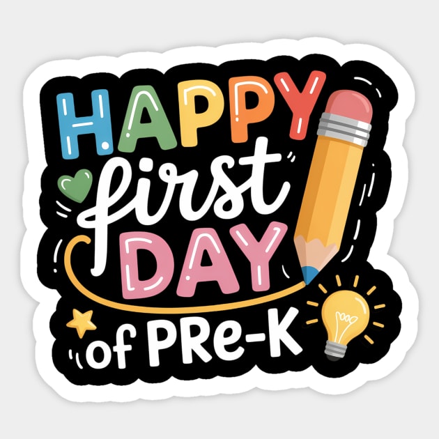 Happy First Day Of Pre-K Pre School Tie Dye Back To School - Pre ...