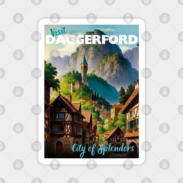 Daggerford Tourism Poster - Sword Coast Faerun D&D Art - Dungeons And ...