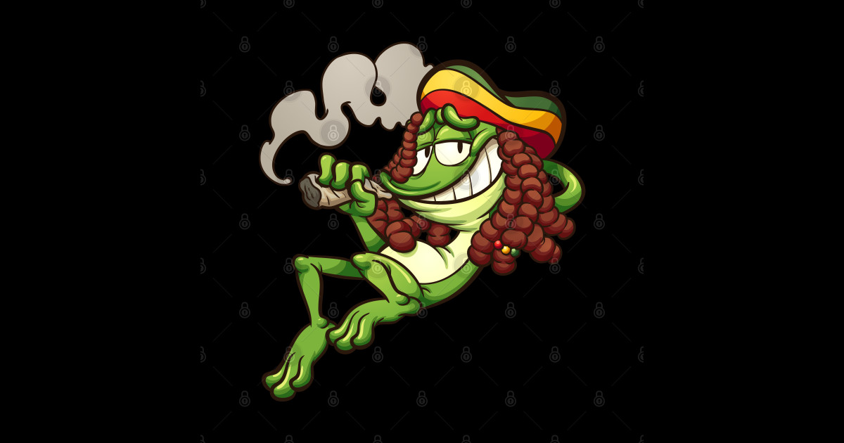 Rasta Frog - Rastafari - Sticker | TeePublic