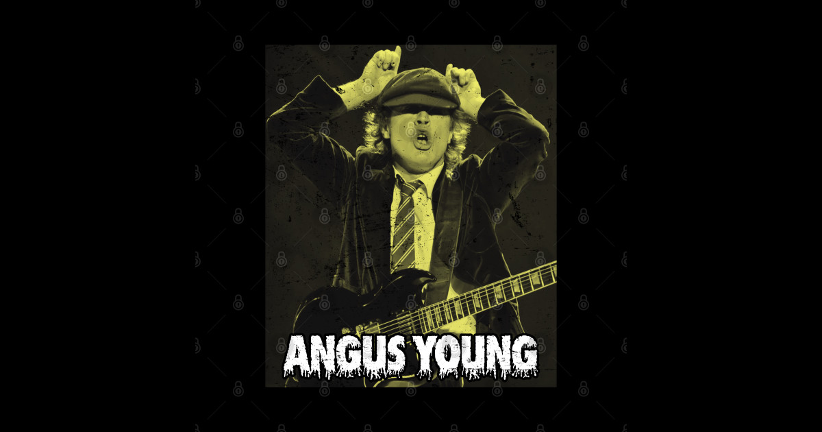 Angus Young - Angus Young - Sticker | TeePublic