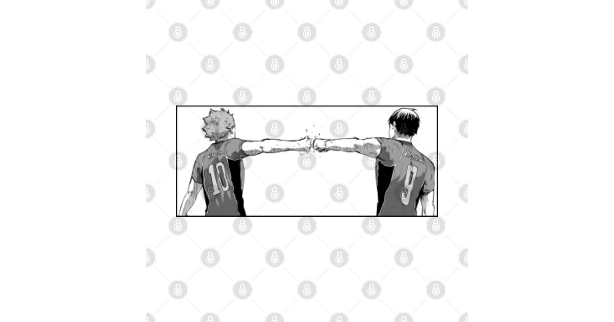Hinata & Kageyama Fist Bump (Haikyuu) - Haikyuu - Posters and Art ...