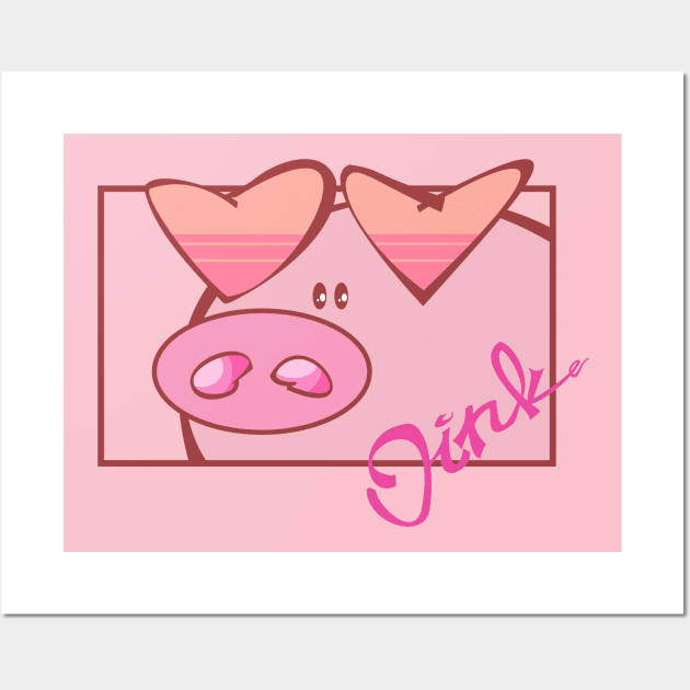 Oink pink - Piggy - Posters and Art Prints | TeePublic