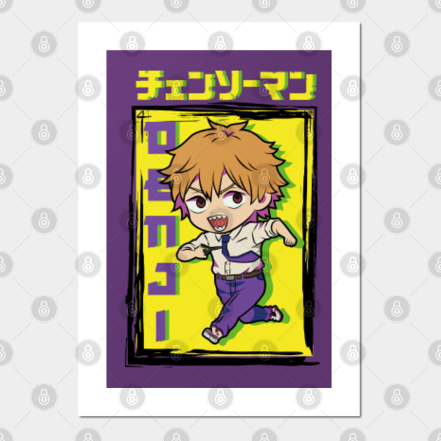 CHAINSAW MAN : DENJI CHIBI WITH BLACK - Chainsaw Man - Posters and Art ...