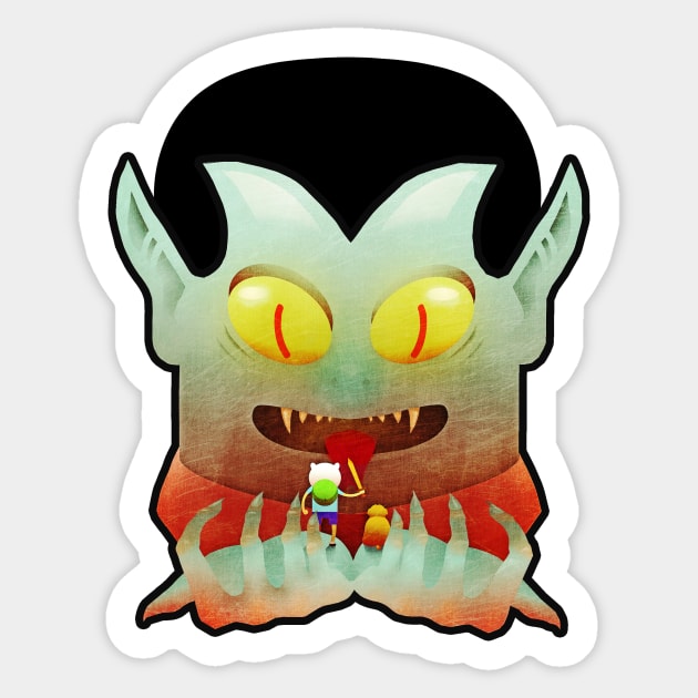 Adventure Time with Hunson Abadeer - Adventure Time - Sticker | TeePublic