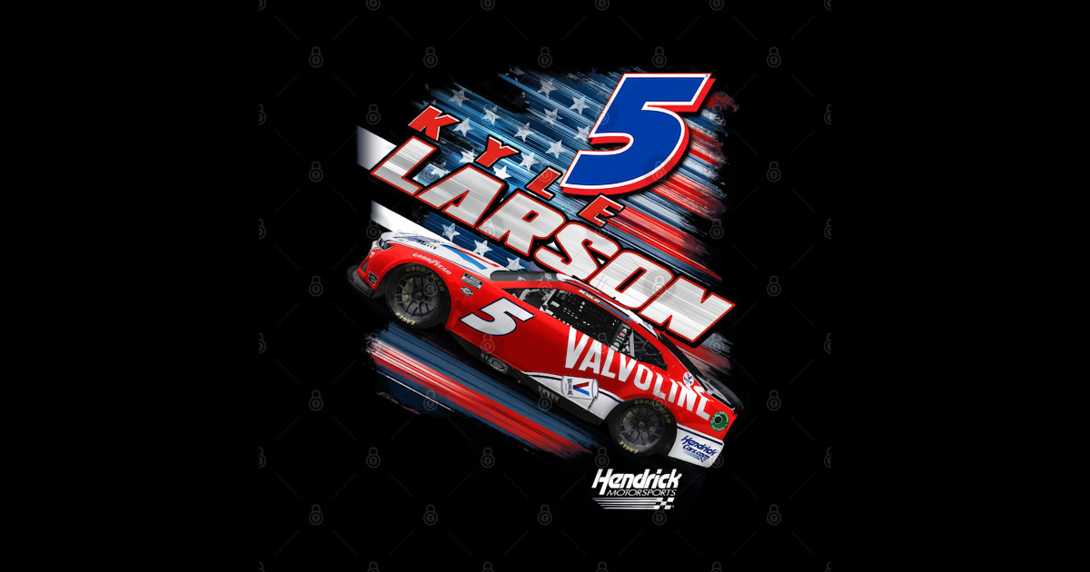 Kyle Larson Valvoline Patriotic - Kyle Larson - Posters and Art Prints ...