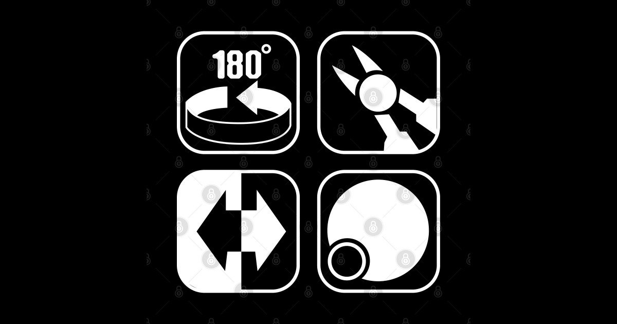 Gunpla Symbols V.2 White - Gundam - Sticker | TeePublic