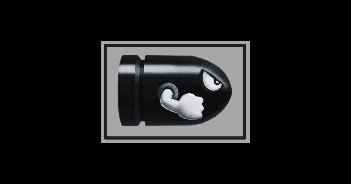 Bullet Bill - Bullet Bill - Sticker | TeePublic