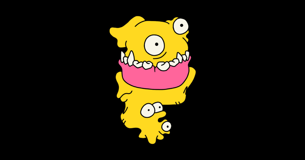 Strange Yellow Regurgitating Creature - Simpsons - Sticker | TeePublic