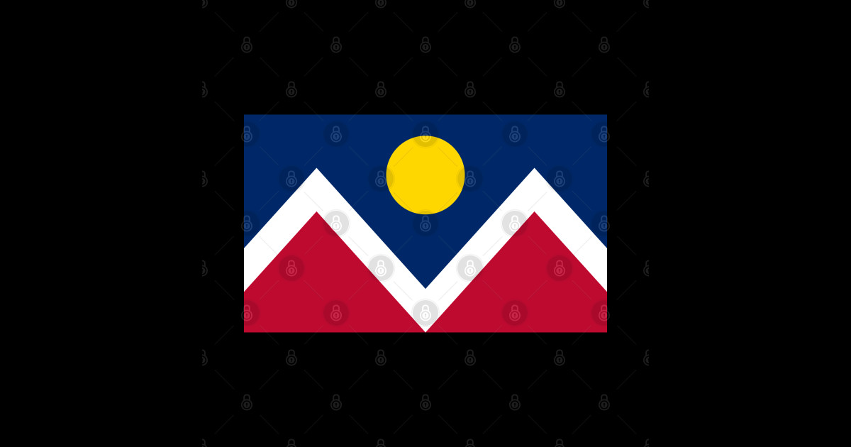 Flag of Denver, Colorado - Denver - Sticker | TeePublic