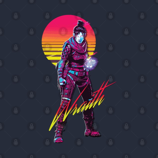 Wraith, Retro 80s Edition - Apex Legends - T-Shirt | TeePublic