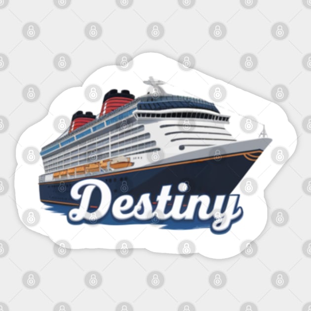 DCL Destiny Cruise Ship - Disney Destiny - Sticker | TeePublic