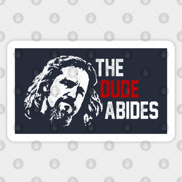 The dude abides - vintage design - The Dude Abides - Sticker | TeePublic
