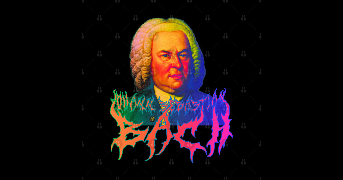 Bach Metal Tie Dye - Johann Sebastian Bach Psychedelic Graphic - Music ...