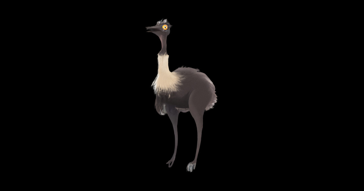 Cute Emu Drawing - Emu - Sticker | TeePublic