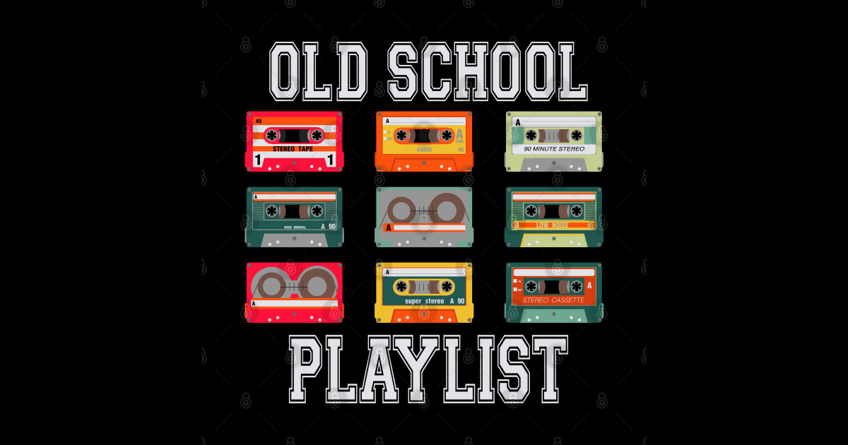 Old School Playlist! - Retrowave Aesthetic - Sticker | TeePublic