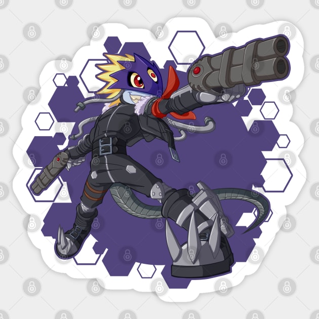 Beelzemon Chibi - Digimon - Sticker | TeePublic