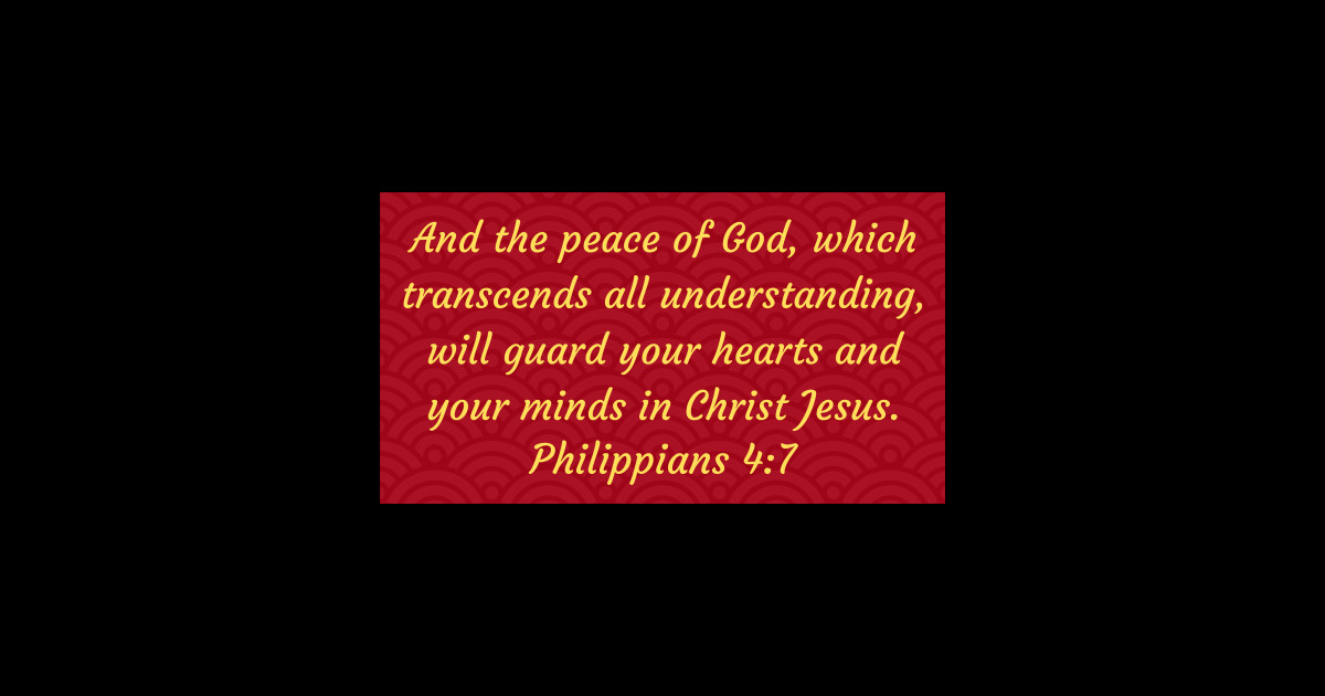 Bible Verse Philippians 4:7 - Philippians 4 7 - Posters and Art Prints ...