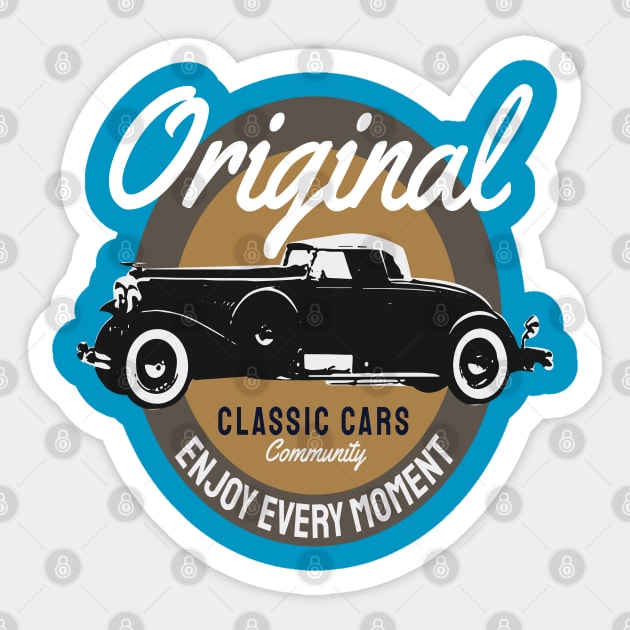 Classic Cars Community - Classic Car Lover - Sticker | TeePublic