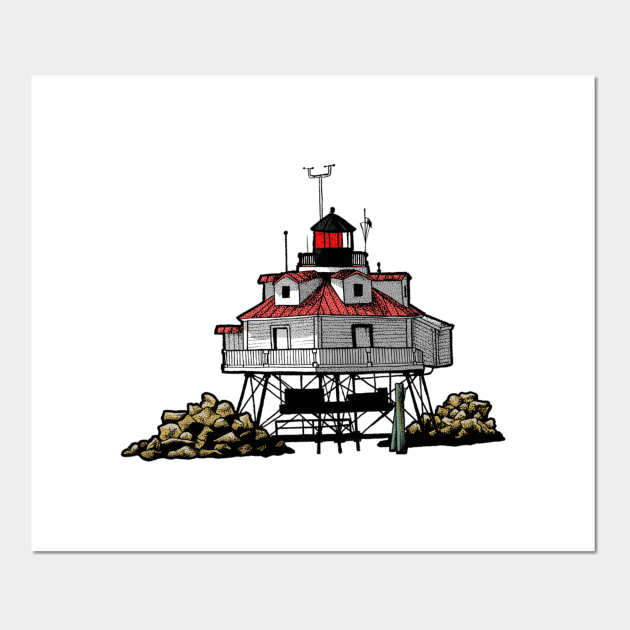 Thomas Point Lighthouse - Chesapeake Bay - Posters and Art Prints ...